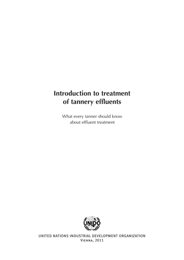 Introduction to treatment_of_tannery_effluents | PDF