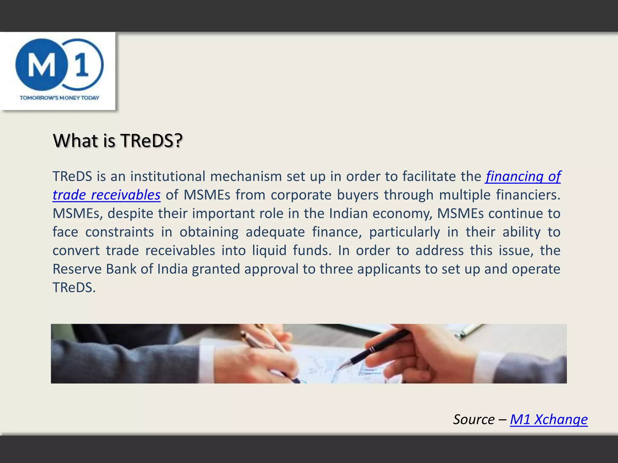 Intorduction to Treds - M1 Xchange | PPTX