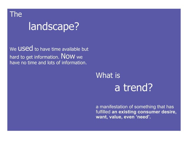 Introduction To Trends | PPT