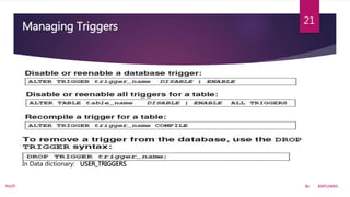 Introduction to triggers | PPT