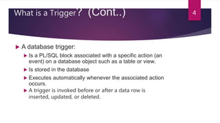 Introduction to triggers | PPT