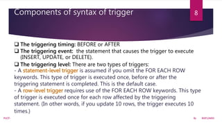 Introduction to triggers | PPT