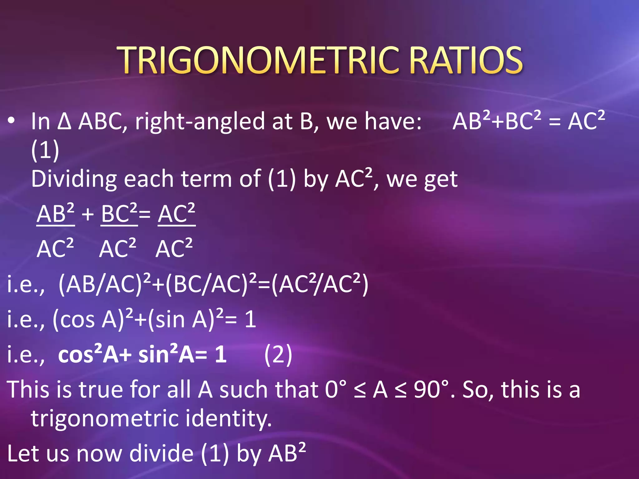 Introduction to trigonometry | PPTX