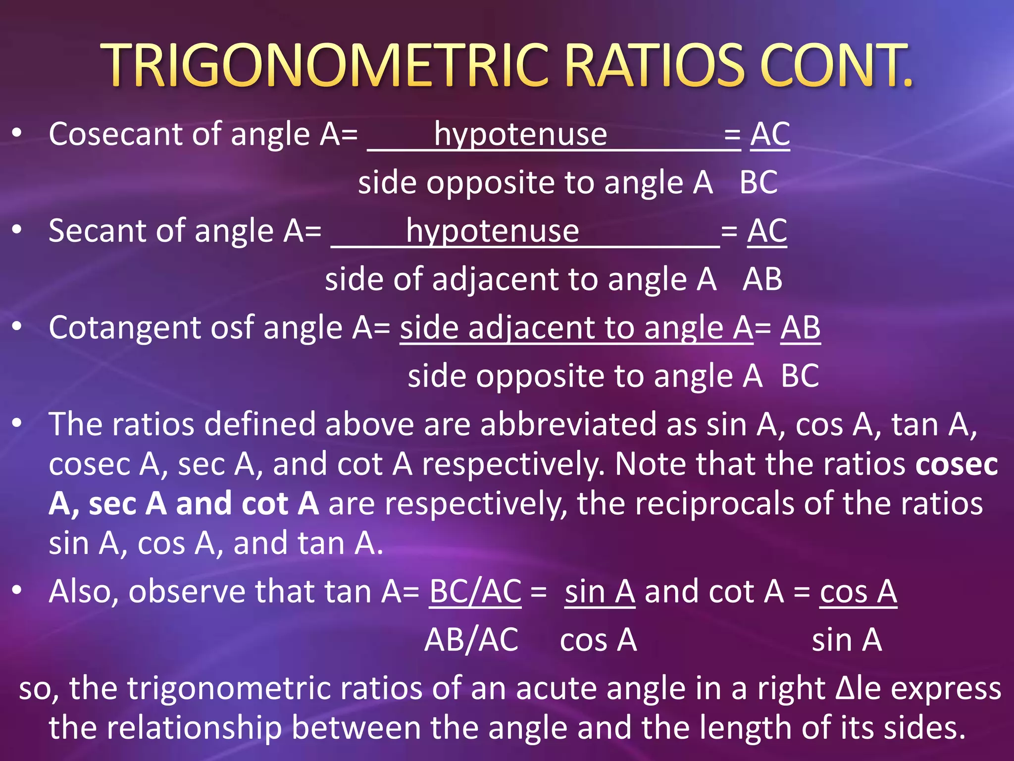 Introduction to trigonometry | PPTX