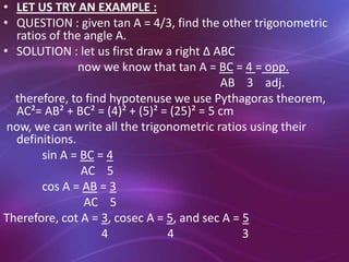 Introduction to trigonometry | PPTX
