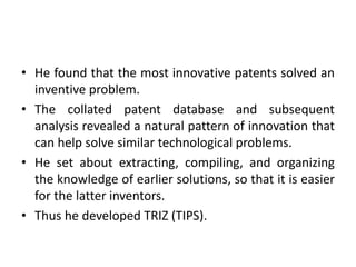 Introduction to TRIZ(TIPS) | PPTX