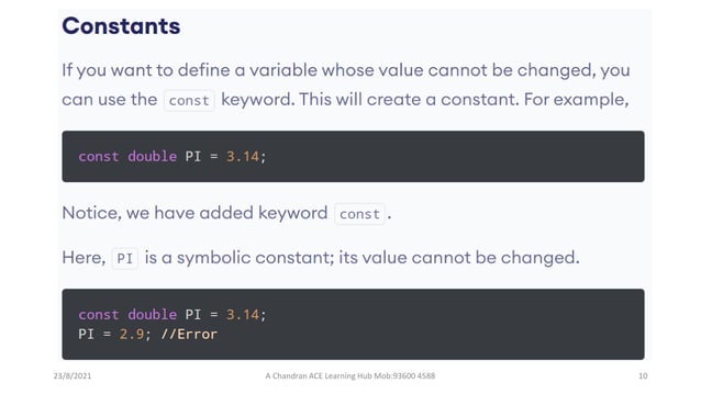 Introduction to Turbo C data types | PPTX | Programming Languages ...