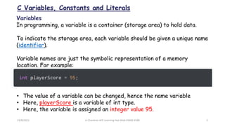 Introduction to Turbo C data types | PPTX | Programming Languages | Computing