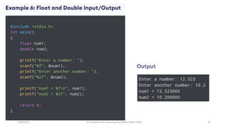 Introduction to Turbo C data types | PPTX