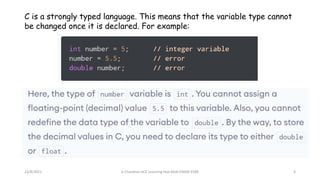 Introduction to Turbo C data types | PPTX
