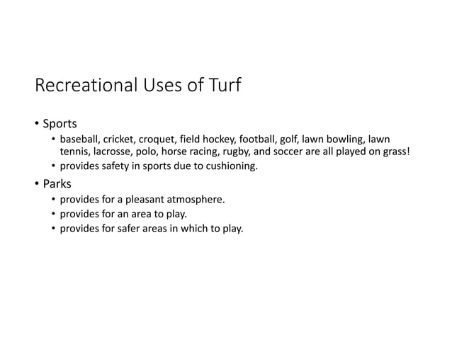 Introduction to Turfgrass Management | PDF | Landscaping | Home & Garden