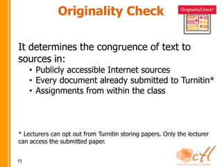 Introduction to turnitin | PPTX