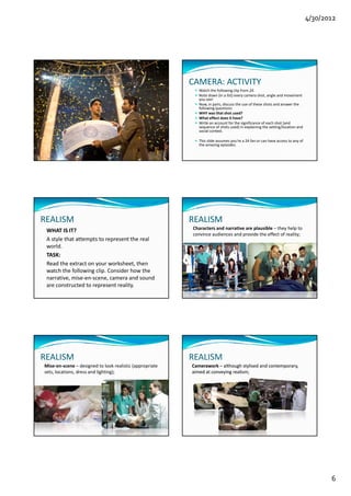 Introduction to tv drama and representation g322 ocr media studies | PDF