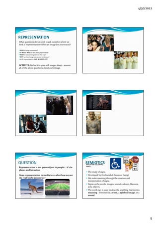 Introduction to tv drama and representation g322 ocr media studies | PDF