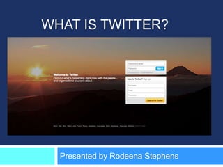 Introduction to twitter | PPTX | Social Networking | Internet