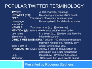 Introduction to twitter | PPTX