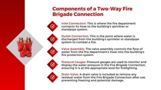 Introduction to Two Way Fire Brigade Connection | PPTX