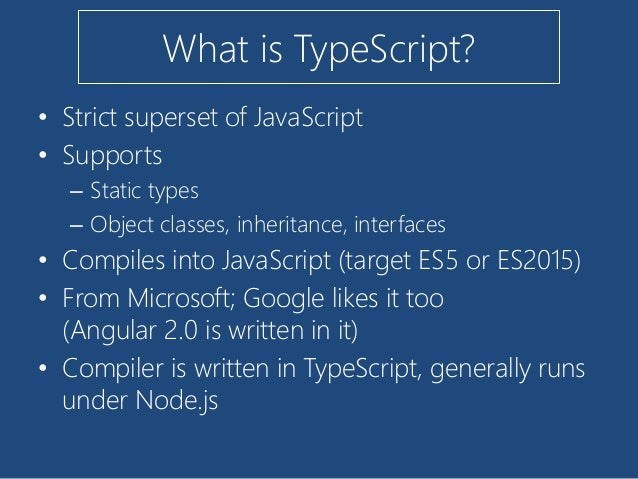 Introduction To Typescript