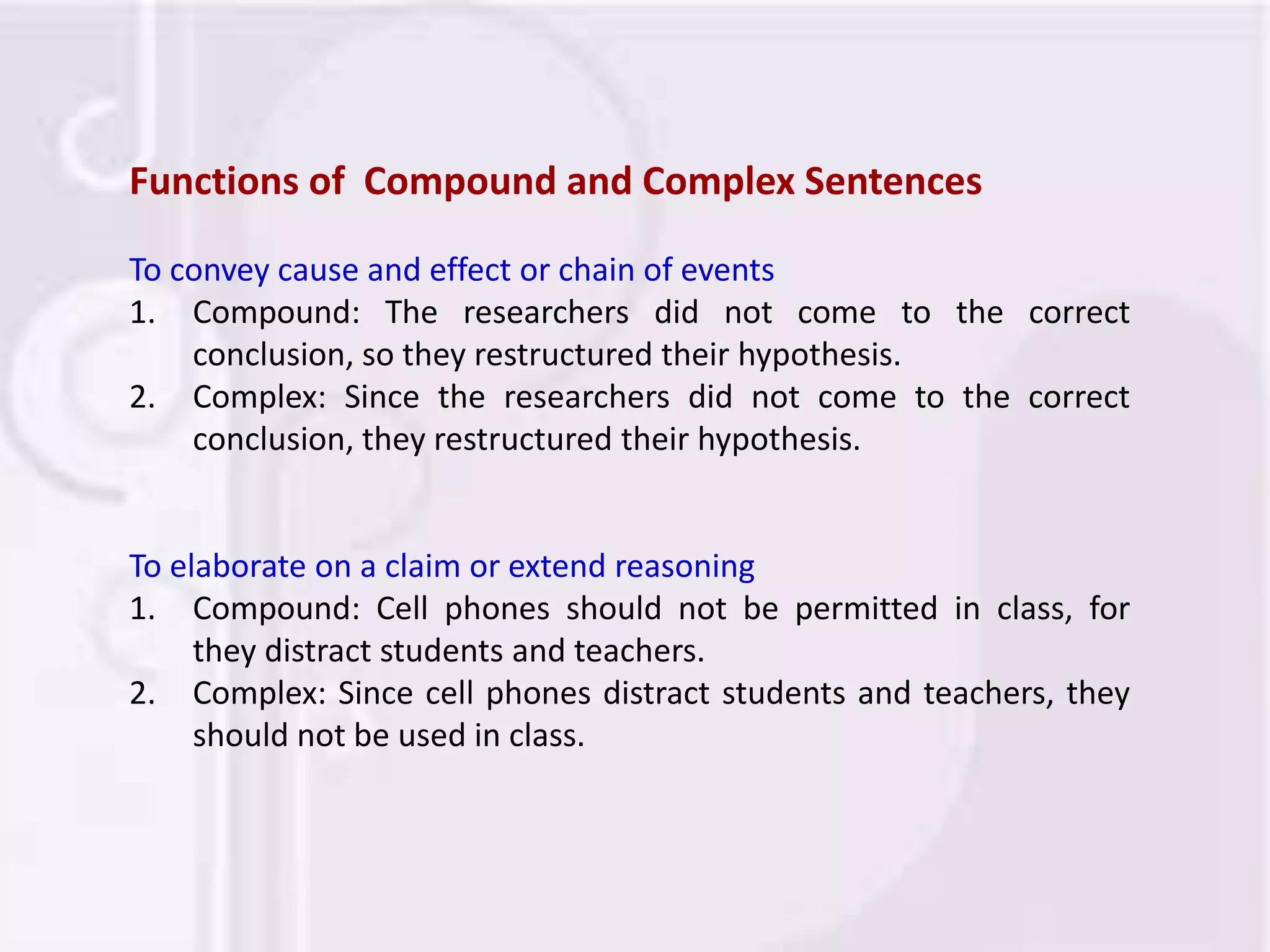 Types of sentences | PPTX