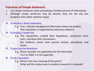 Types of sentences | PPTX
