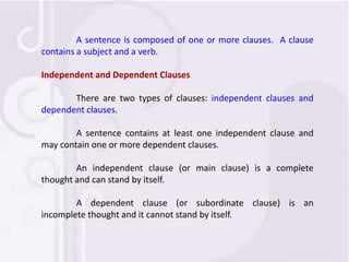 Types of sentences | PPTX