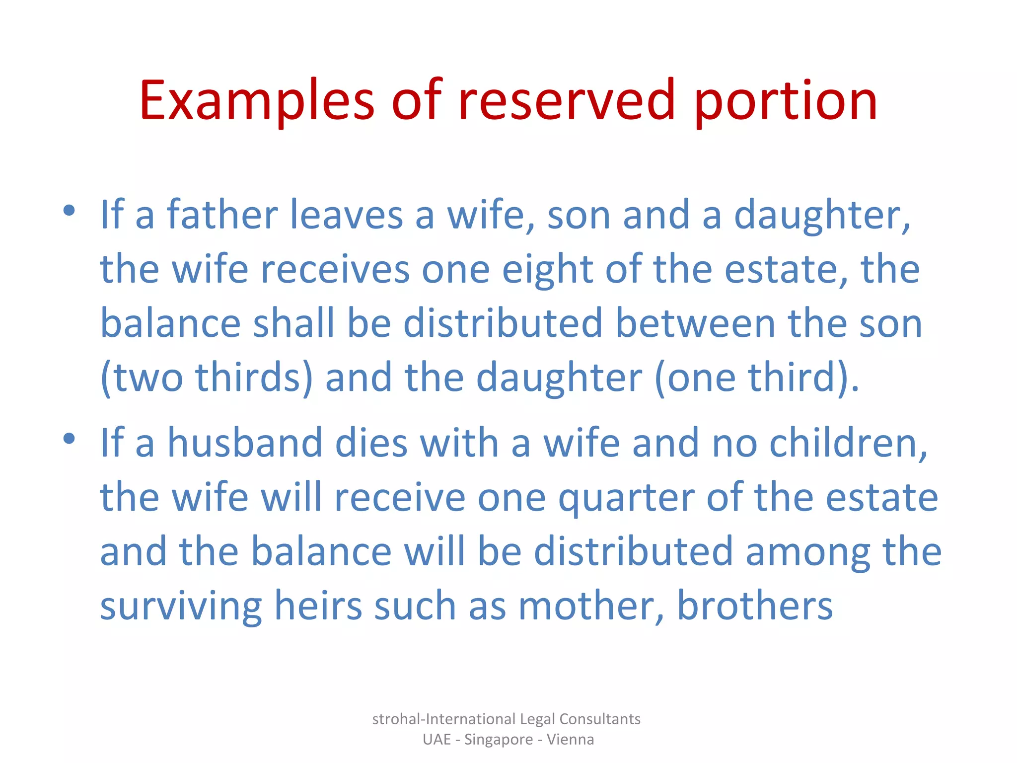 Introduction To UAE Inheritance Law | PPT
