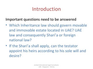 Introduction To UAE Inheritance Law | PPT