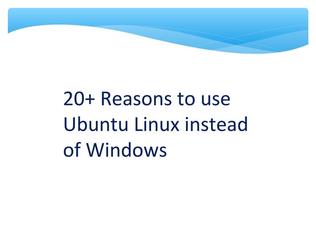 Introduction to Ubantu | PPT