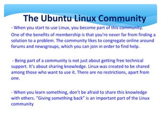Introduction to Ubantu | PPT