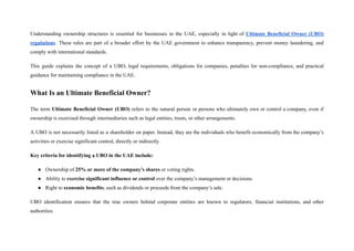 Introduction to UBO (Ultimate Beneficial Owner) Regulations in the UAE.pdf
