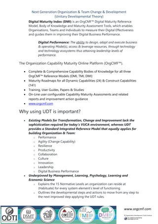 Introduction to Unitary Developmental Theory & Application | PDF