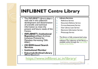 Introduction to ugcinfonet , inflibnet & ernet 2021 by anish mohammad ...