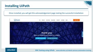 Introduction To UiPath | RPA Tutorial For Beginners | RPA Training ...