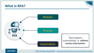 Introduction To UiPath | RPA Tutorial For Beginners | RPA Training ...