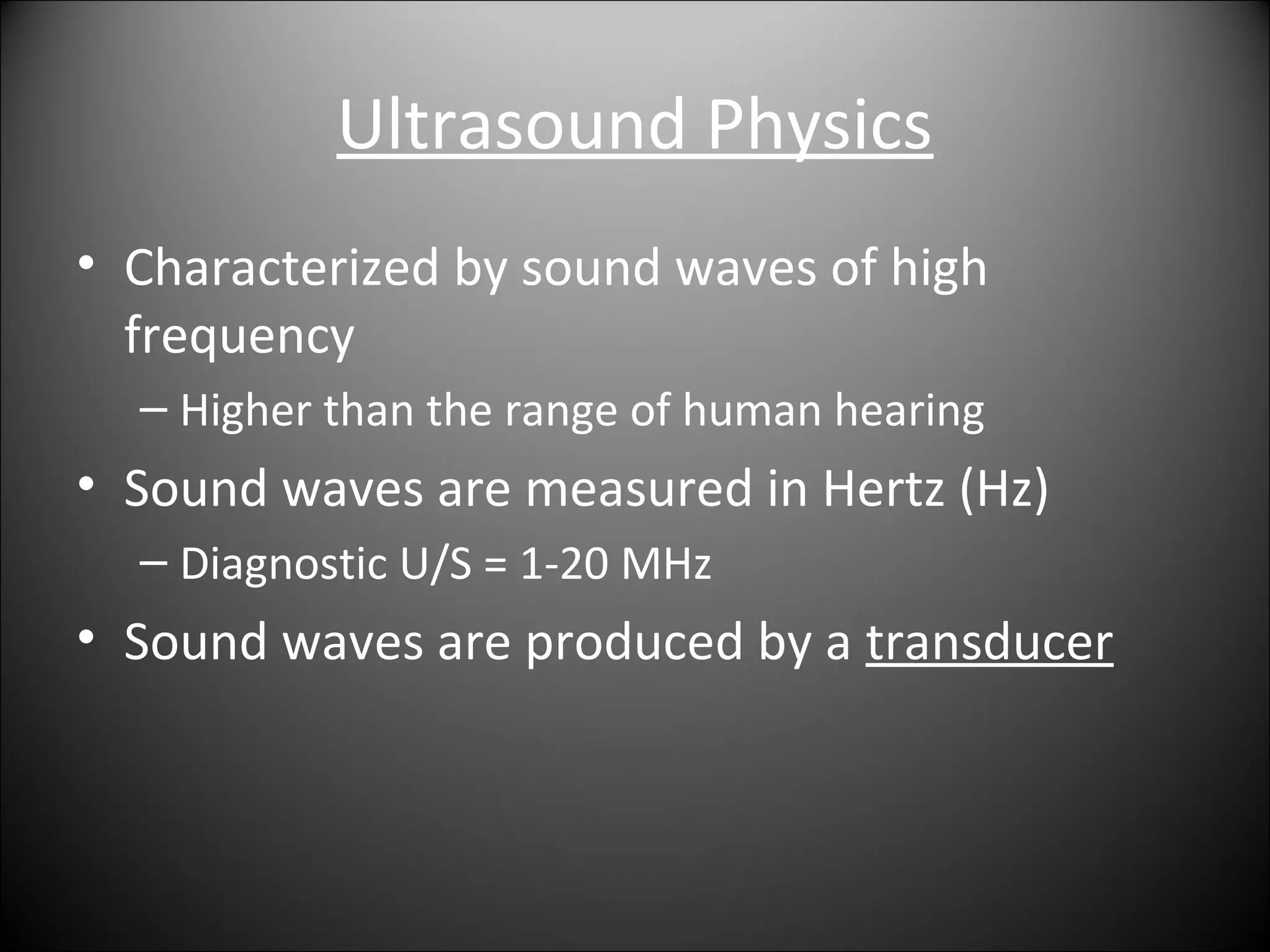 Introduction to ultrasound | PPT