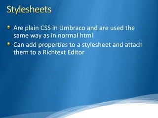 Introduction To Umbraco | PPTX
