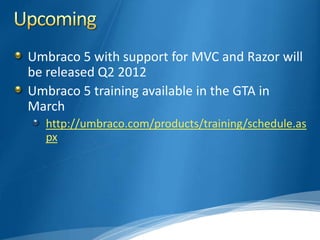 Introduction To Umbraco | PPTX