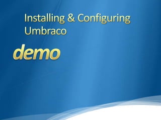 Introduction To Umbraco | PPTX