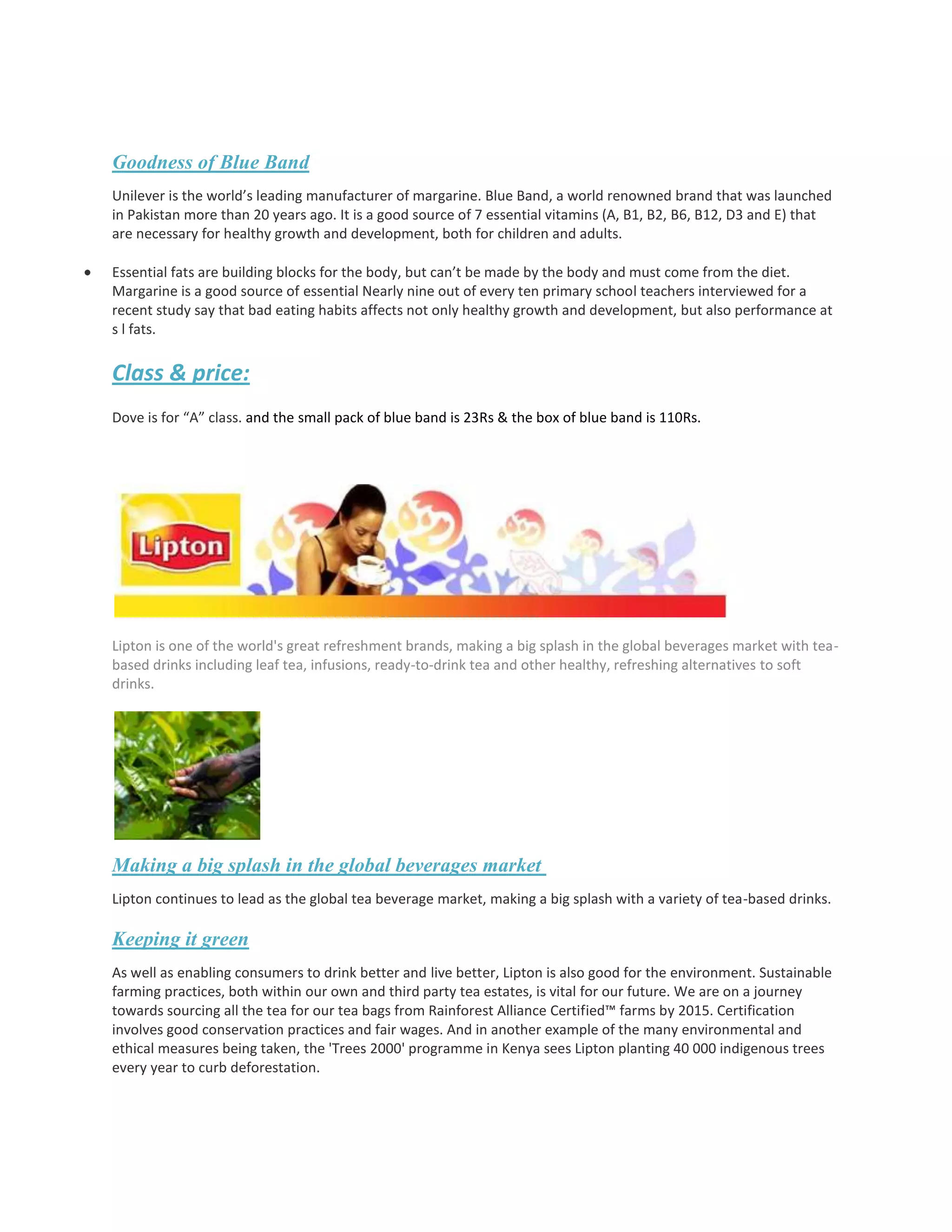 Introduction to unilever | DOCX