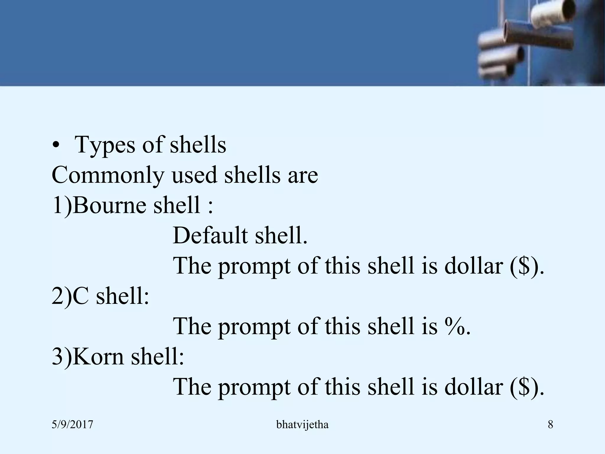 Introduction to unix | PPT