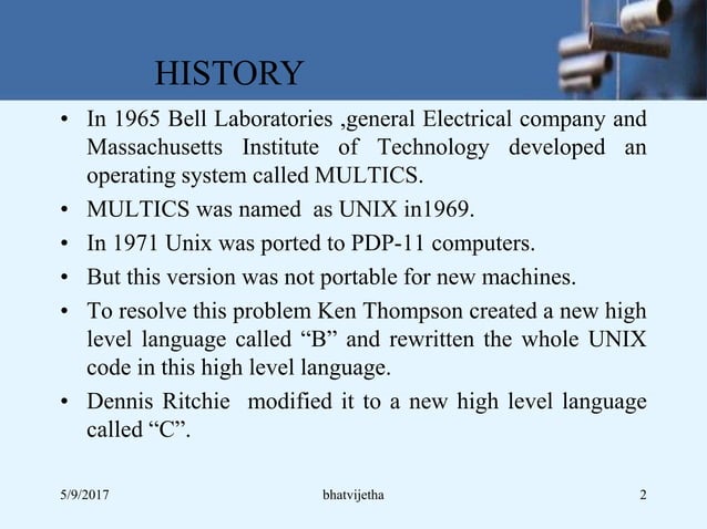 Introduction To Unix Ppt