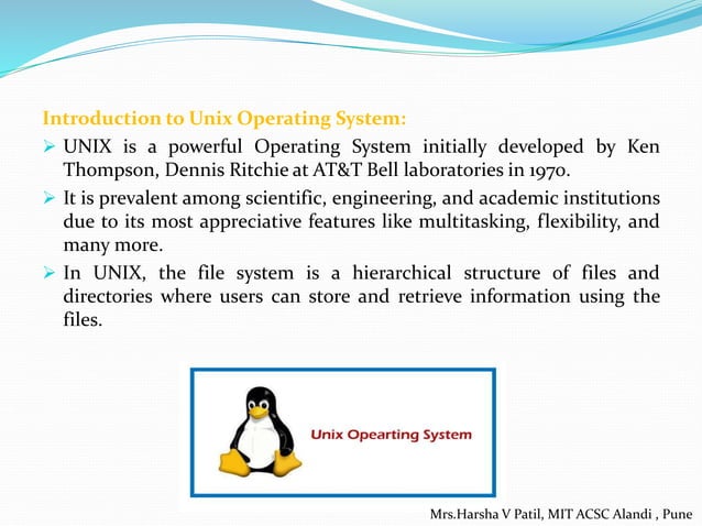 Introduction to Unix Concets.pptx
