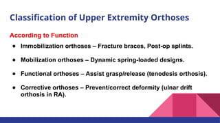 INTRODUCTION TO UPPER EXTREMITY ORTHOTICS.pptx