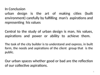 Introduction to Urban Design Lecture for first year urban planning and ...