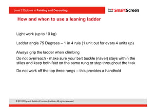 Introduction to using ladders 1 | PDF