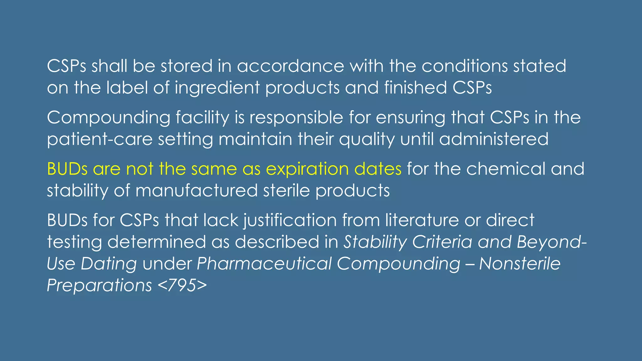Introduction to USP General Chapter 797 | PPTX