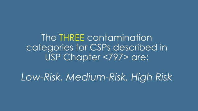 Introduction to USP General Chapter 797 | PPTX | Pharmaceutical ...