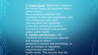 Introduction to US pharmacopoeia Qr .pptx