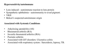 Introduction to uveitis | PPTX | Eye and Vision Conditions | Diseases ...