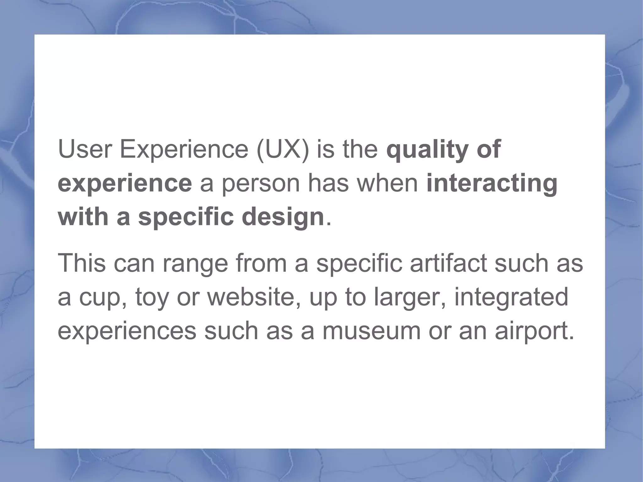 Introduction to User Experience Design | PDF